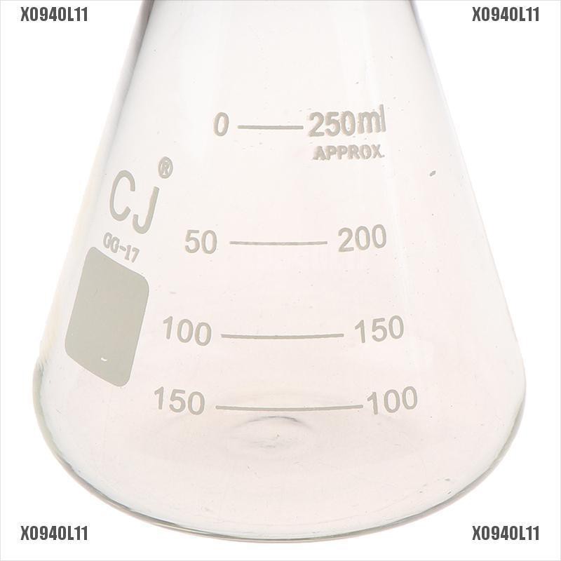 XO94OL Glass 50-250ml conical erlenmeyer narrow mouth flask lab ...