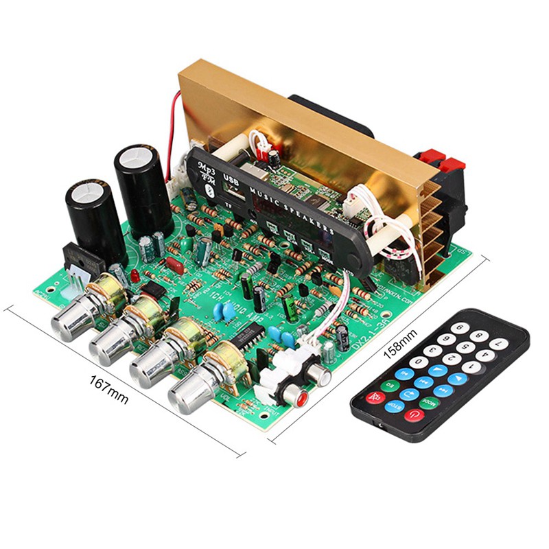 Bluetooth 2.1 Channel Subwoofer 240W Amplifier Audio Board with AUX FM ...