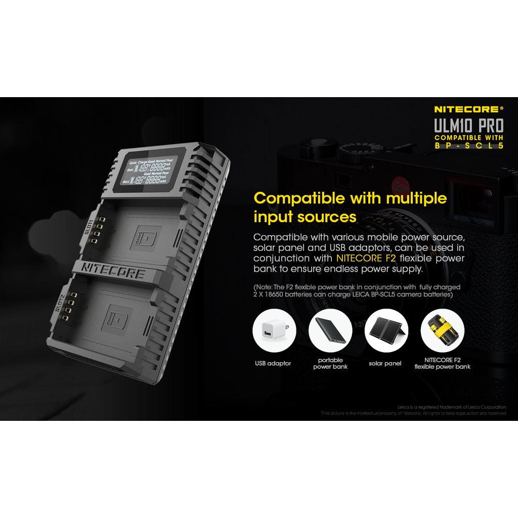 LEICA M10 Nitecore ULM10 Pro for LEICA M10 M10-P M10-R และกล้องไลก้าที่ ...