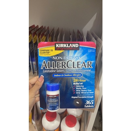 (พร้อมส่ง) Kirkland Signature Non-Drowsy AllerClear Antihistamine 10mg ...