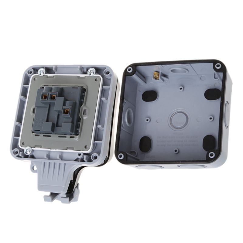 [new]Outdoor Wall Switch Socket IP66 Weather&Dust Proof Power Outlet UK ...