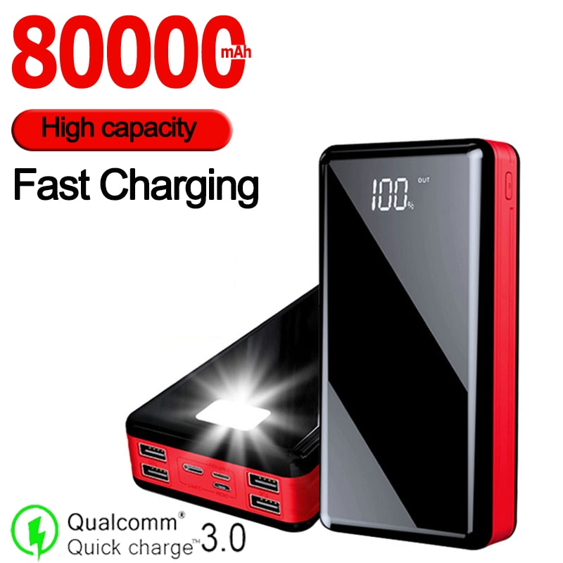 Original Power Bank 99000mAh Large Capacity External Battery Fast ...
