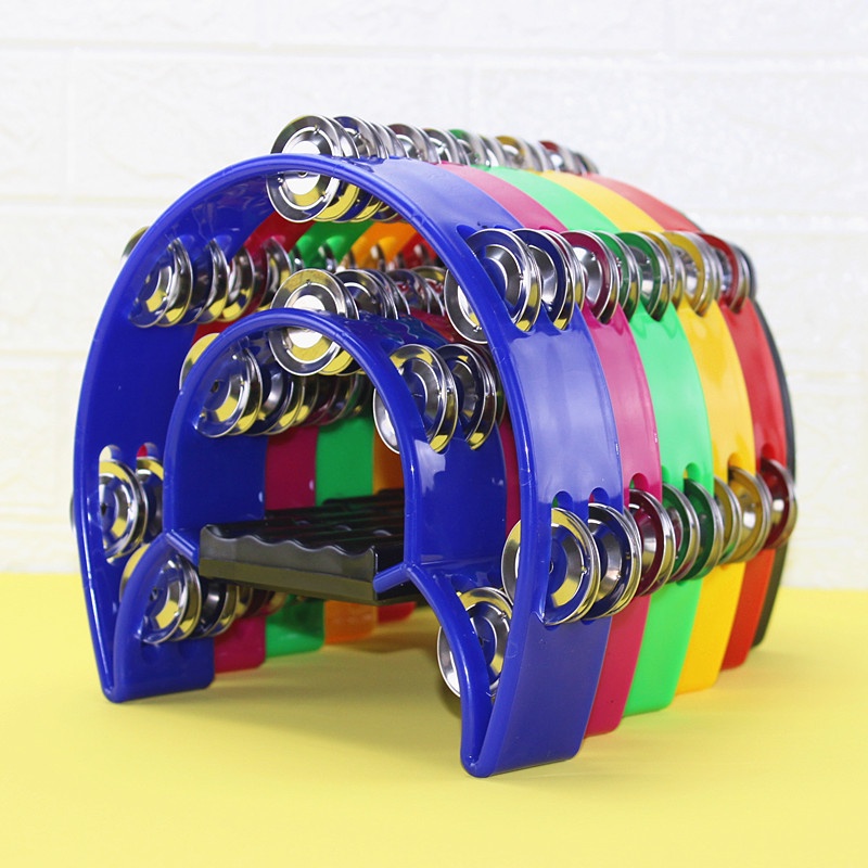 Hand Rattle Orff Percussion Instrument Double Row Circle Entertainment ...