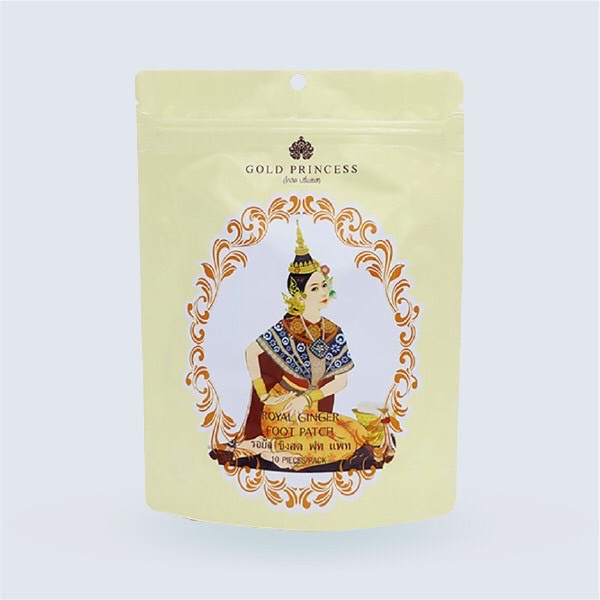 **3ชิ้น100** Gold Princess Royal Foot Patch (10 Pieces/pack) แผ่นแปะ ...
