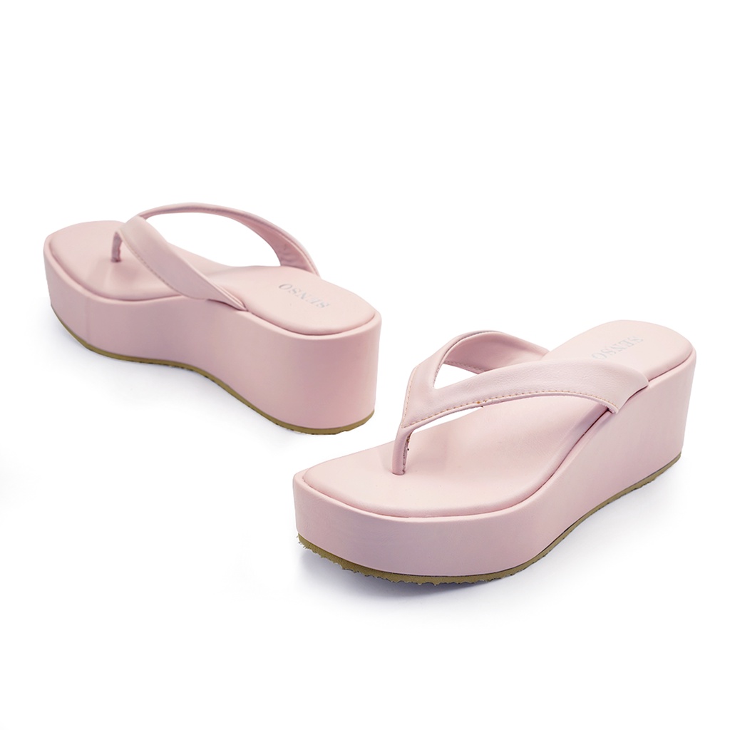 รองเท้าแฟชั่นส้นโฟม แบบคีบ ส้นตันพื้นนุ่ม (COMFORT) J77401 - sensoth ...