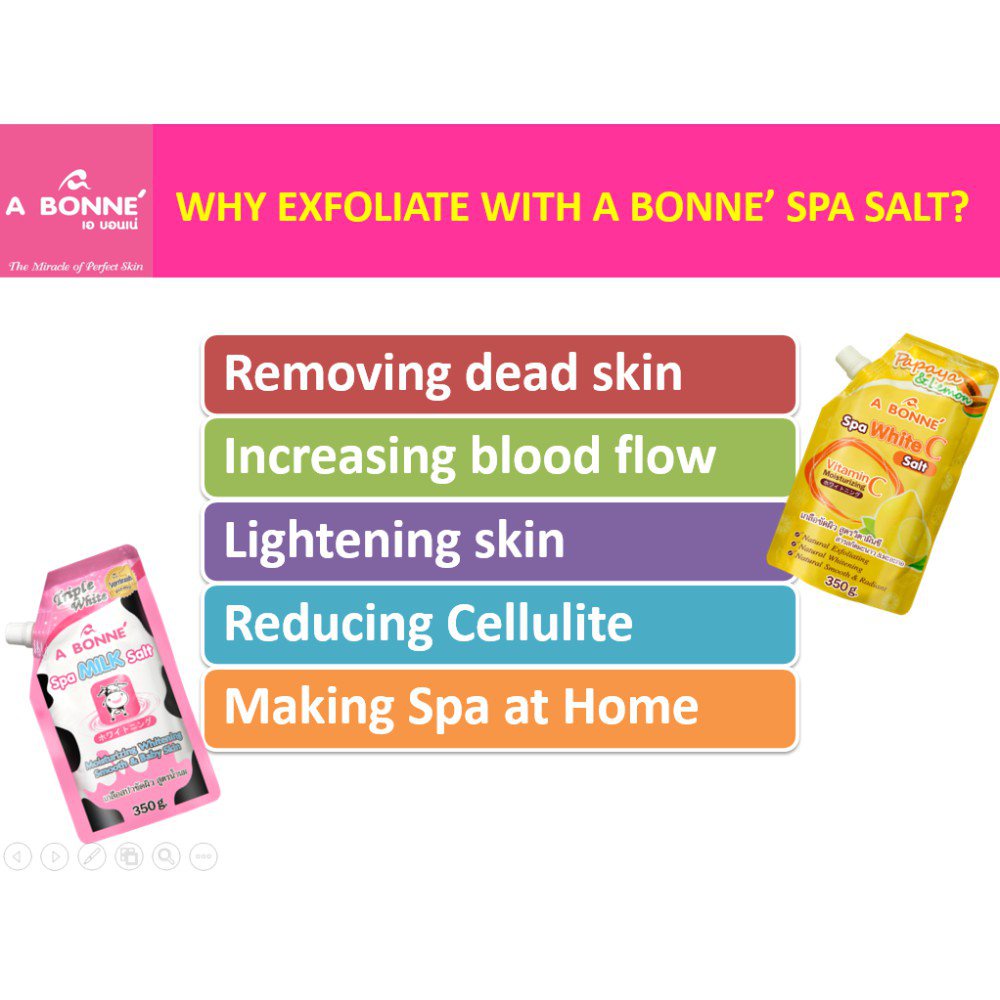 ooZv A Bonne Spa Milk Bath Salt Body Scrub Pouring Cap Moisturizing ...