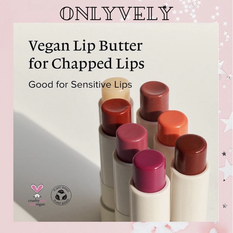 [melixir] Vegan Lip Butter balm Agave, Nude Cracker, Red velvet 3.9 g ...