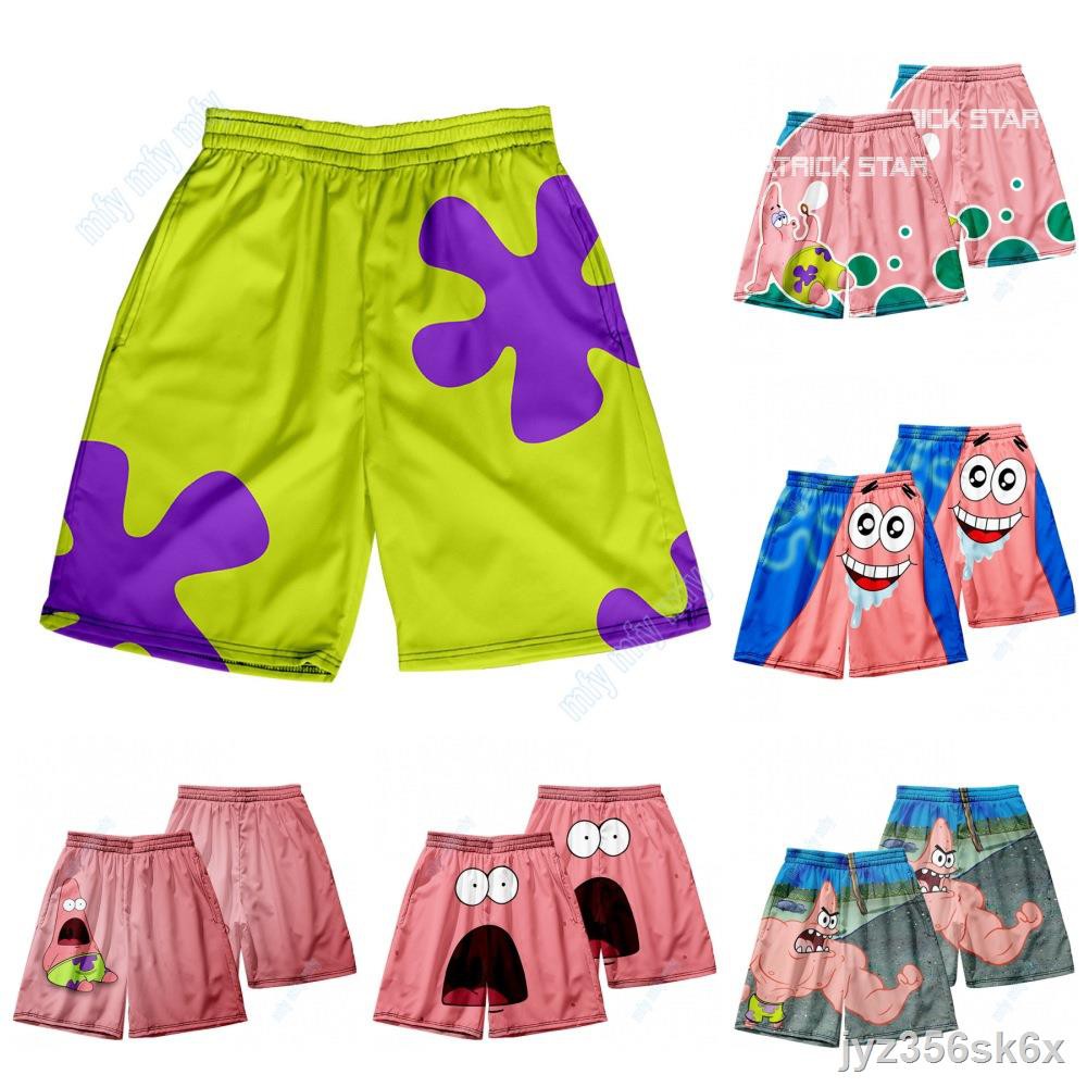 สินค้าเฉพาะจุด ☾Anime SpongeBob SquarePants Patrick Star Shorts Men ...