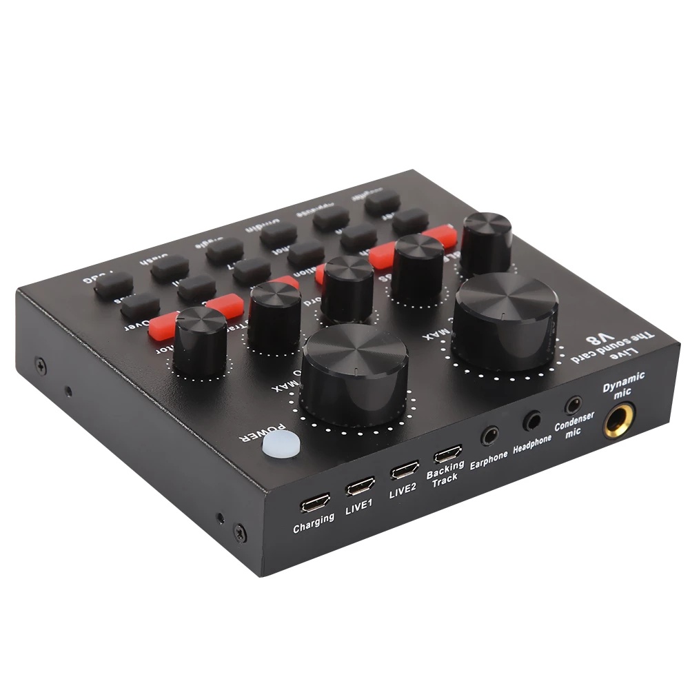 ซาว์นการ์ดแปลงสัญญาณเสียง V8 Live Stream audio interface External Audio ...