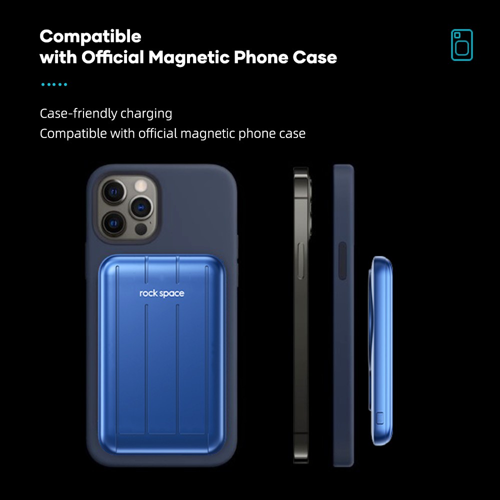 ROCK Magnetic Wireless Power Bank 10000mAh Mini PD Powerbank Portable ...