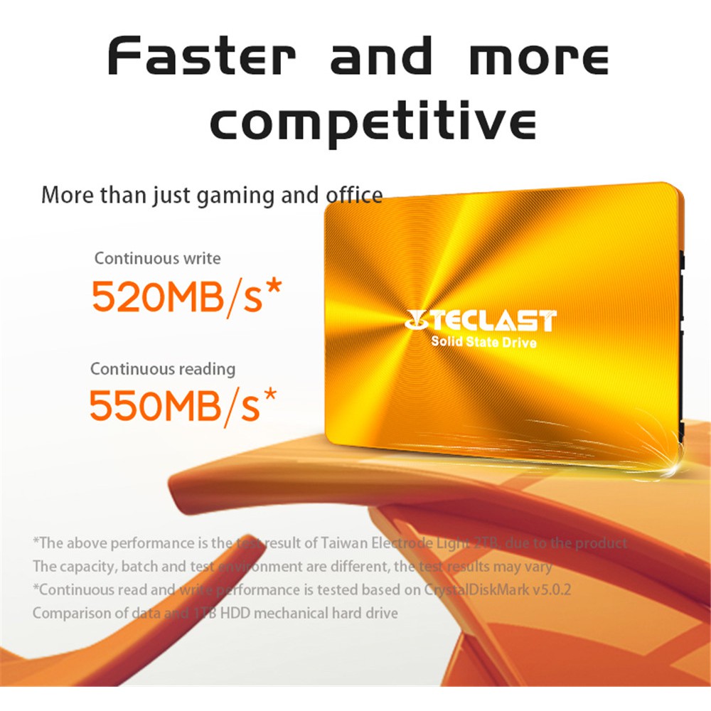 ฮาร์ดดิสก์：Teclast SSD 1TB Drive 480GB 240GB 120GB SSD 2.5 Hard Drive ...