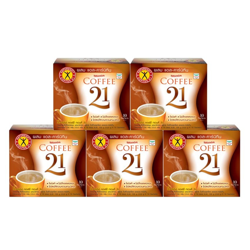 NatureGift Coffee 21 1 ชุด 5 กล่อง - naturegift_officialstore - ThaiPick