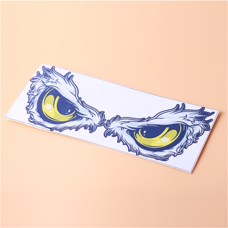 3D Stereo Reflective Cat Eyes Car Stickers Car Side Fender Sticker ...