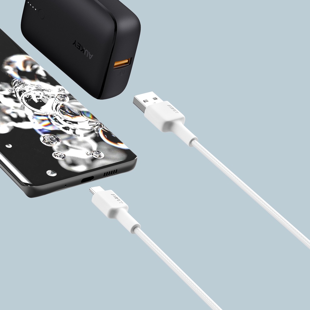 AUKEY CB-CD30 สายชาร์จ Type C USB-C CHARGE CABLE รองรับ Apple CarPlay ...