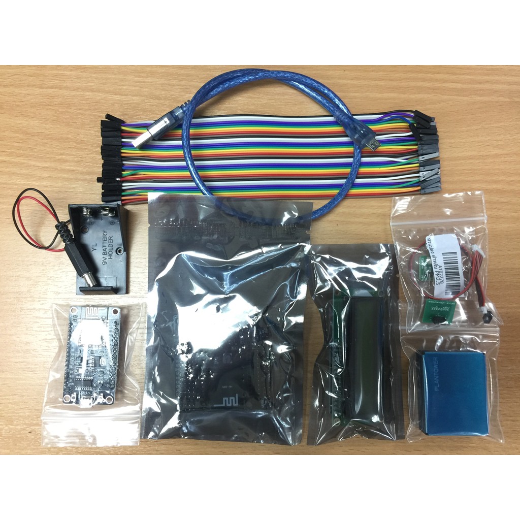 ชุด หนังสือ พัฒนา IoT ผ่าน Cloud ด้วย Arduino + Workshop IoT : สร้างเครื่องตรวจวัดฝุ่น PM2.5 ...