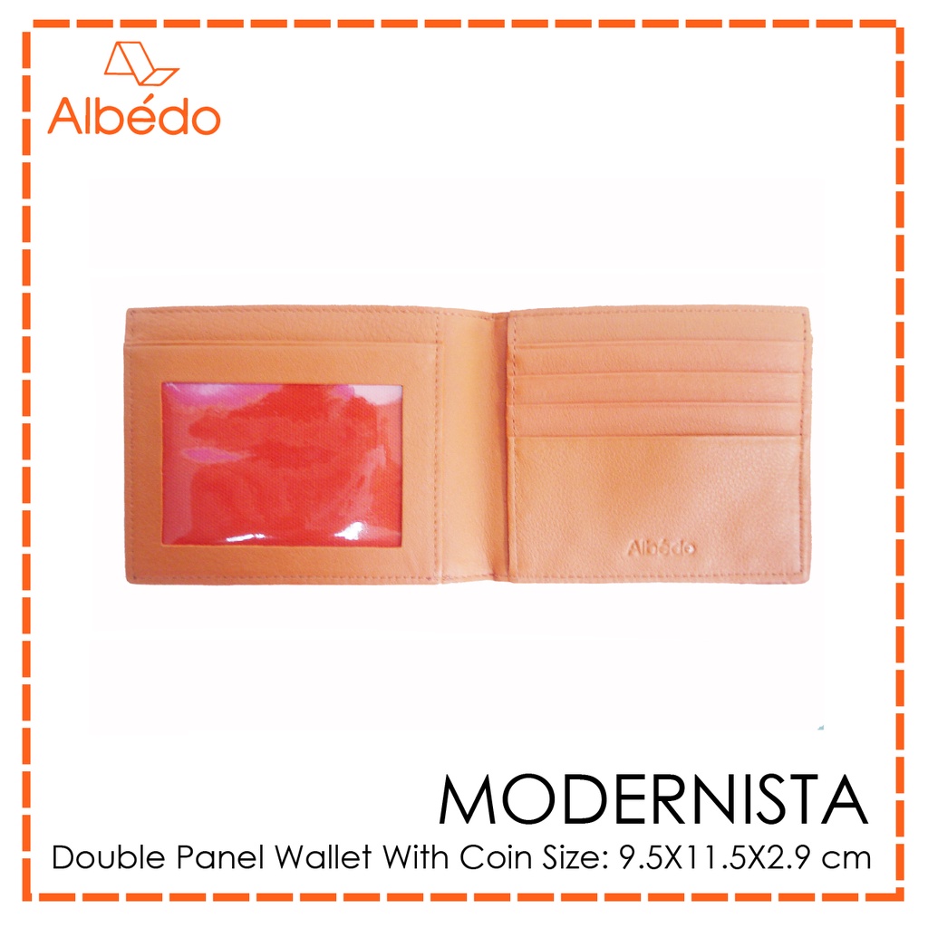 Albedo MODERNISTA DOUBLE PANEL WALLET WITH COIN กระเป๋าสตางค์กระเป๋าใส่ ...