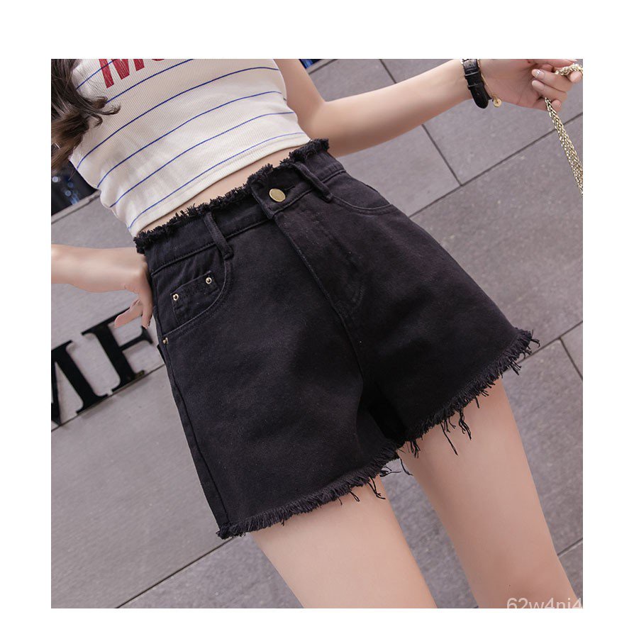 DEETEL#D9951กางเกงยีนส์ ขาสั้น ทรงสวยเข้ารูป ปลายรุ่ย ผ้ายีนส์เเท้ ผ้า ...