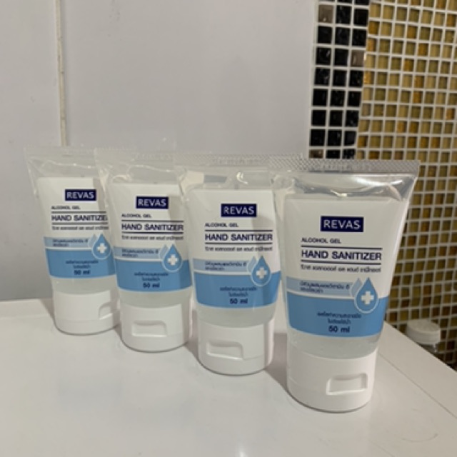 (ยกลัง 72 หลอด) แอลกอฮอล์เจลล้างมือ Revas 50 ml - gippysuki - ThaiPick