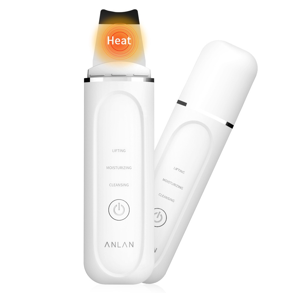 ANLAN Heat Skin Scrubber Facial Ultrasonic Skin Peeling Machine Face ...