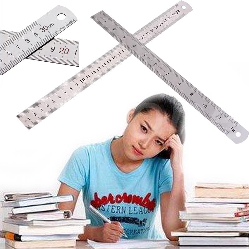 Straight Edge Stainless Steel Metric Ruler Ruler 12 Inch Rulers ...