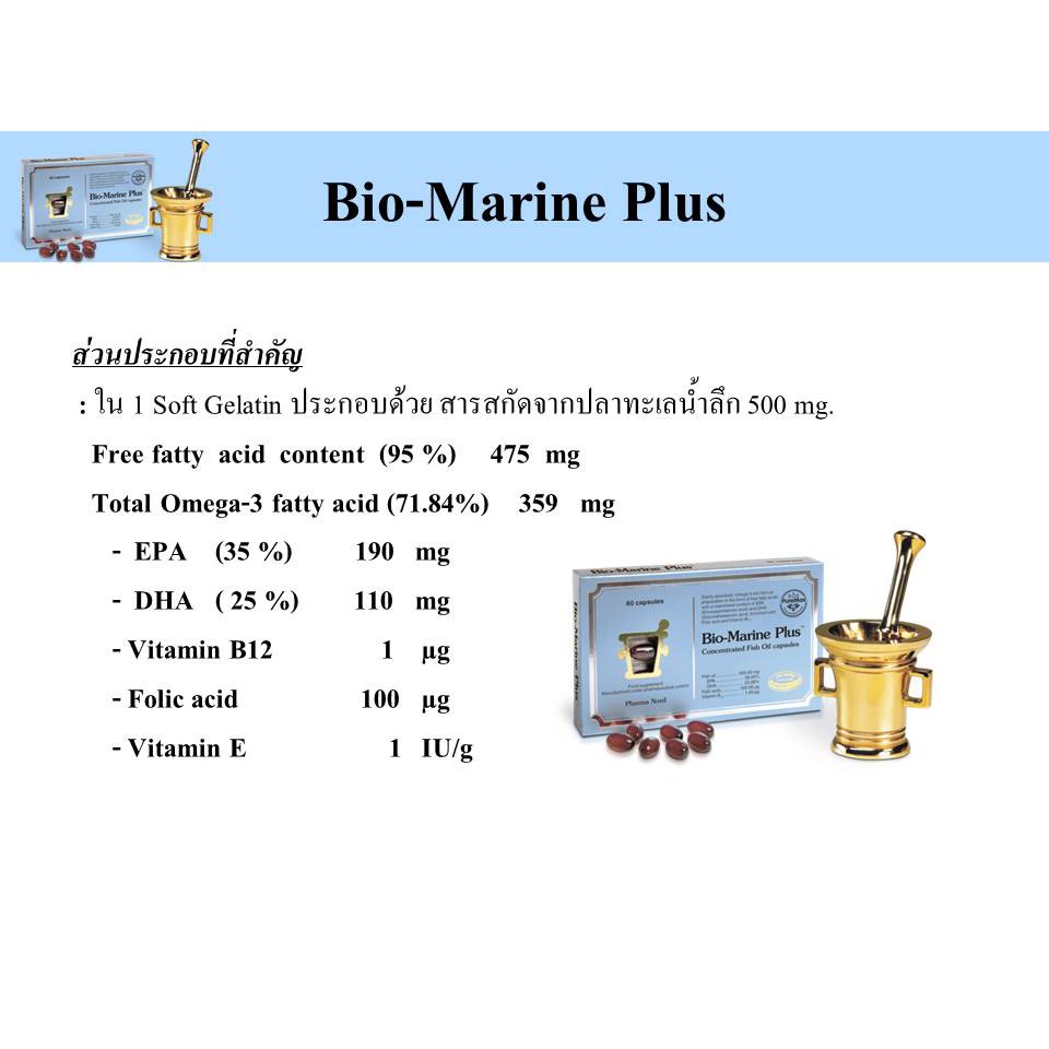 Pharma Nord Bio-Marine Plus (60 capsules) - ฟาร์มา นอร์ด ไบโอ-มารีน ...