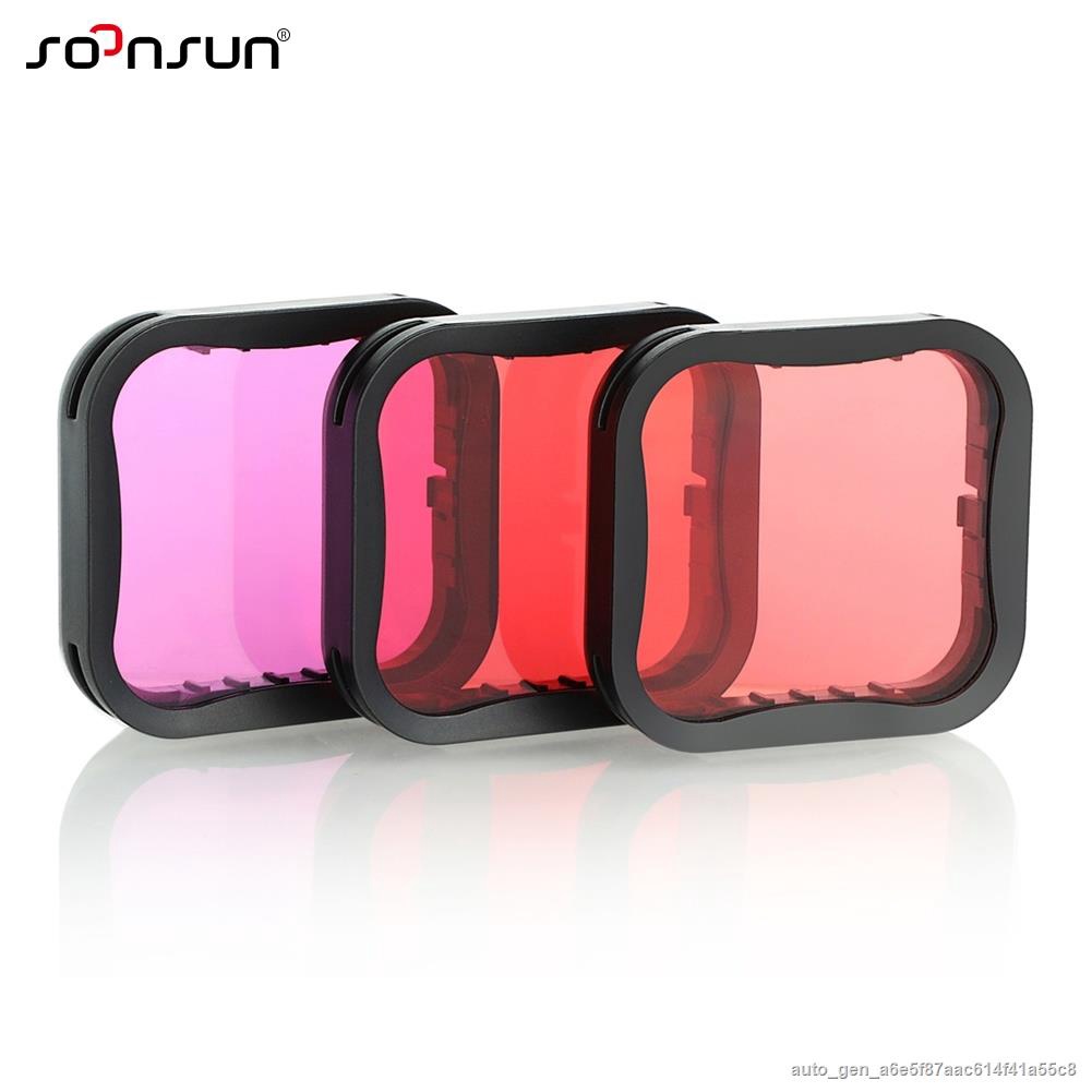 Soonsun 3-pack Dive Filter For Gopro Hero 5 6 7 Black Super Suit ...