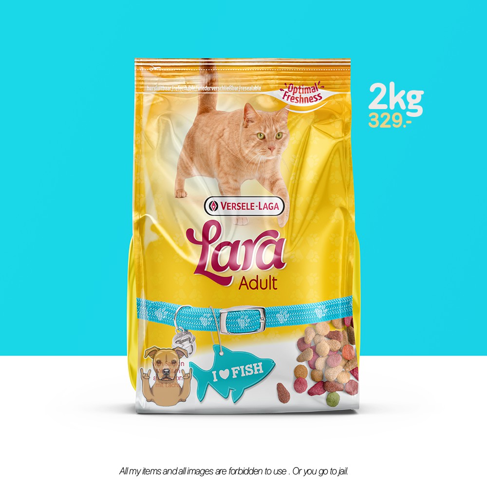 Lara Cat ลาร่า อาหารแมวโปรตีนสูง Food Turkey Chicken Sterilized indoor ...