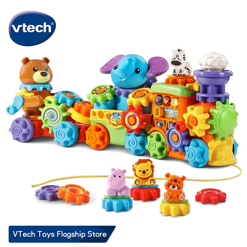 VTech Gearzooz Roll Roar Animal Train Gear Set Toys Toys for Boys 1 ...