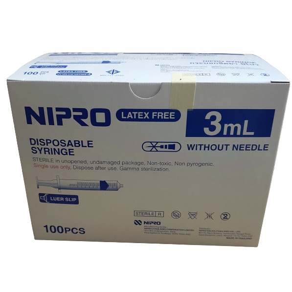 ไซริ้งค์ นิโปร( 5 ชิ้น) Syringe 1ml3ml20ml Luer Slip กระบอกฉีดยา ไม่ติดเข็ม Nipro - labwareshop ...
