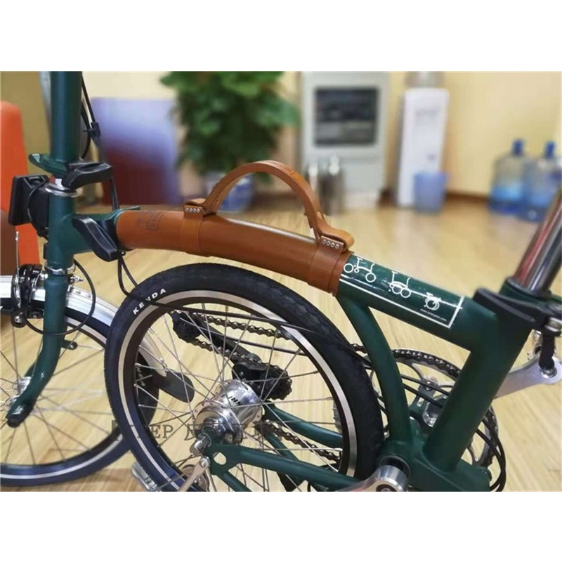 Cowhide Handmade Leather Bike Frame Protector Cover For Brompton ...