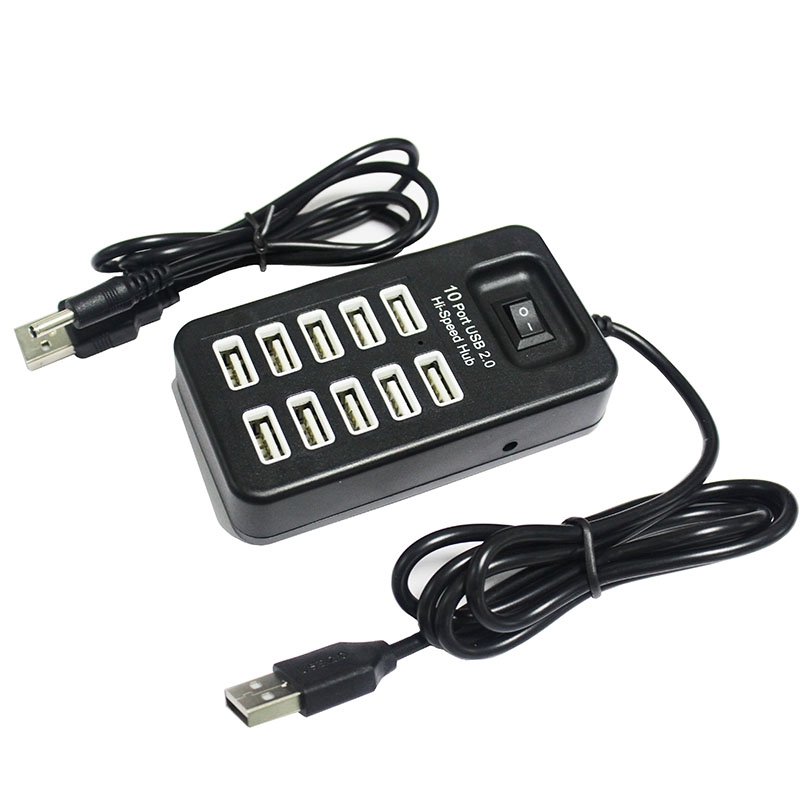 ตัวแปลง USB USB converterusb แยก USB2.0 10 ขยายผ่านพอร์ตแล็ปท็อป 2.0 ฮับ Huตัวแปลง USB USB ...