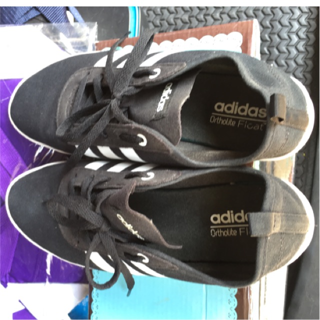 รองเท้าผ้าใบมือ2 Adidas แท้ สีดำ size 38 ยาว23.5 ผลิตเวียดนาม ...