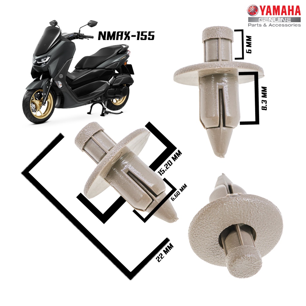 หมุด YAMAHA แท้ AEROX XMAX NMAX GRAND FILANO หมุดยึดชุดสี ยึดแฟริ่ง ...