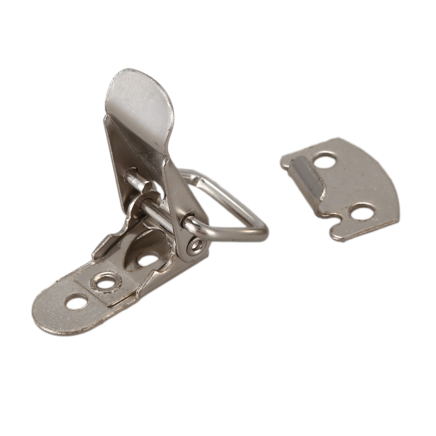 Silver Tone Metal Toggle Draw Latch Straight Loop Catch 1.6 ...