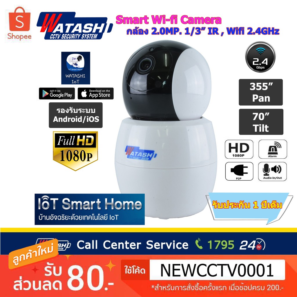 Smart IP Wi-fi Camera 2 MP - k.anusorn37 - ThaiPick