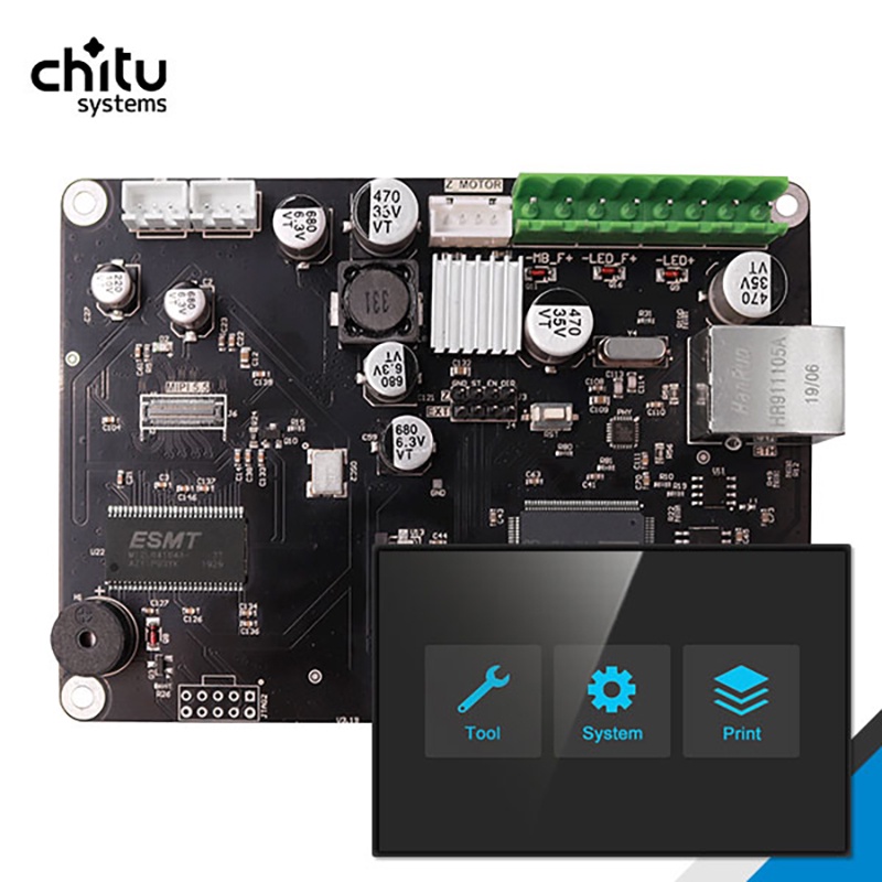 ของแท้ 100 ChiTu L V3 SLA Controller Board With ChiTu Systems 32Bit For LCD 3D Printer ...