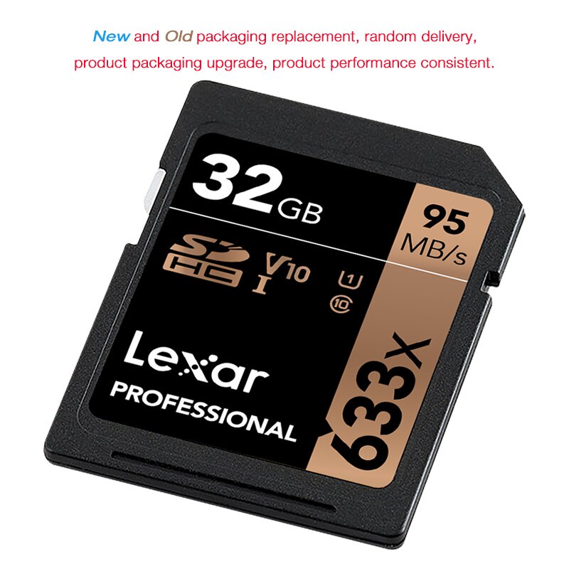 ΘLexar 633x 64GB U3 SDXC 128GB 256GB 512GB U3 SD Card SDXC Professional ...
