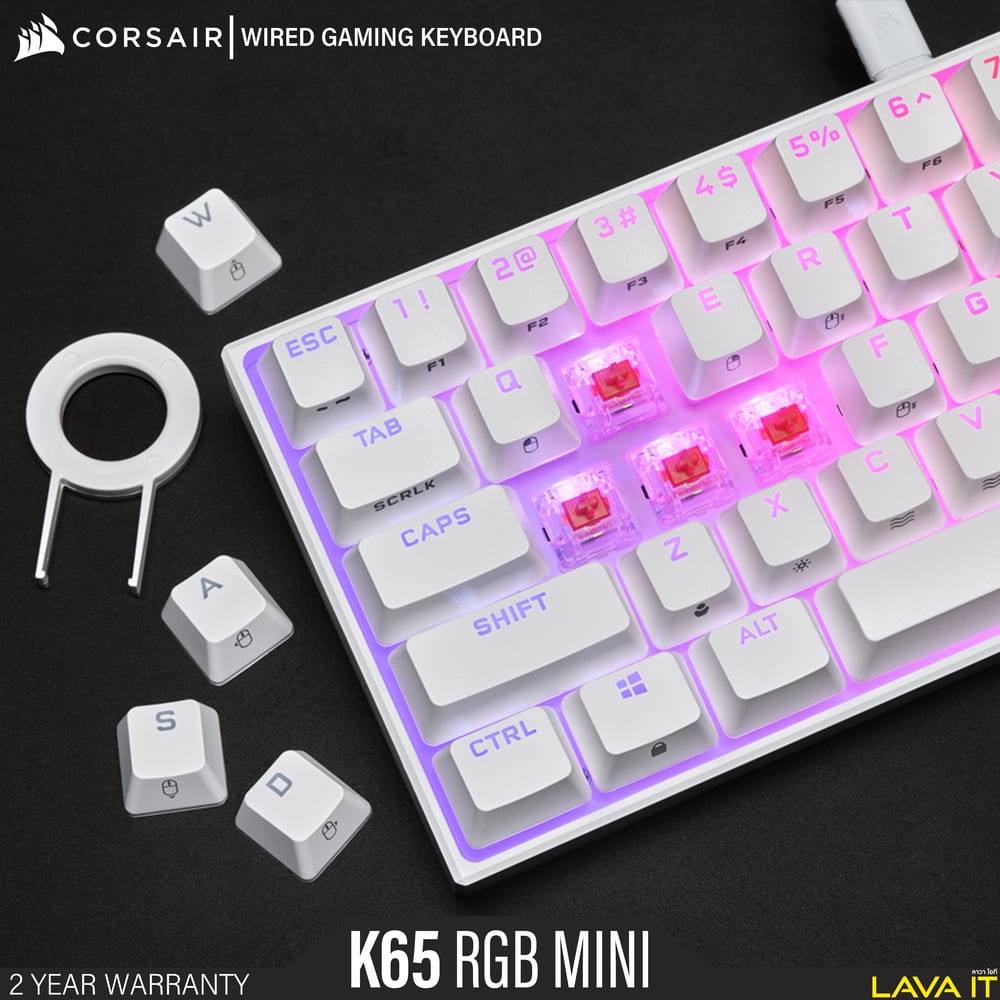 Corsair K65 RGB MINI 60 (Eng keycap) - lava_it - ThaiPick