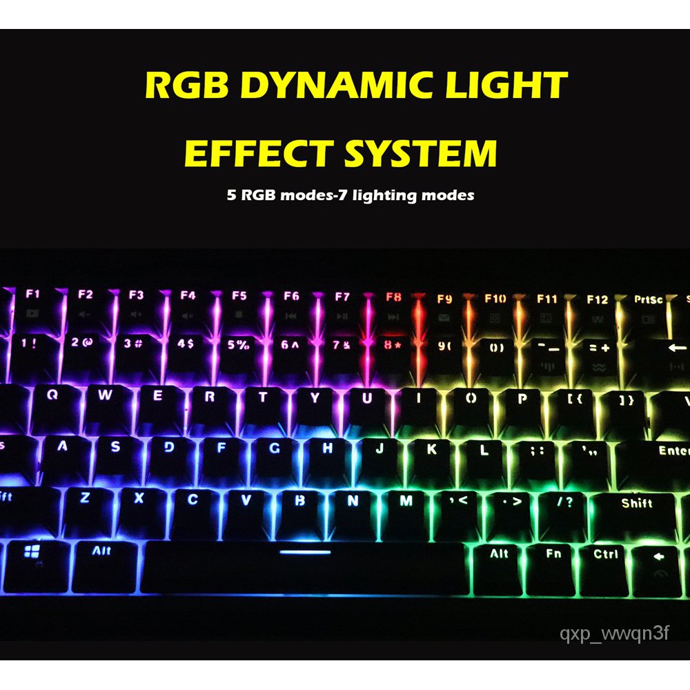 Smart Duck xs84 84 key Mechanical Keyboard 75 lighting effect RGB ...