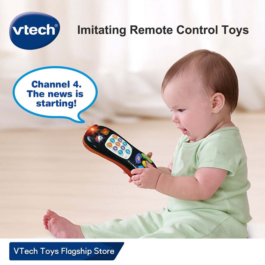 VTech Pretend Remote Control Toys Click Count Remote for baby infant ...