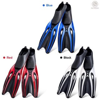 OG Adult Long Snorkeling Fins Full Foot Pocket Flippers Light Swim Fins ...
