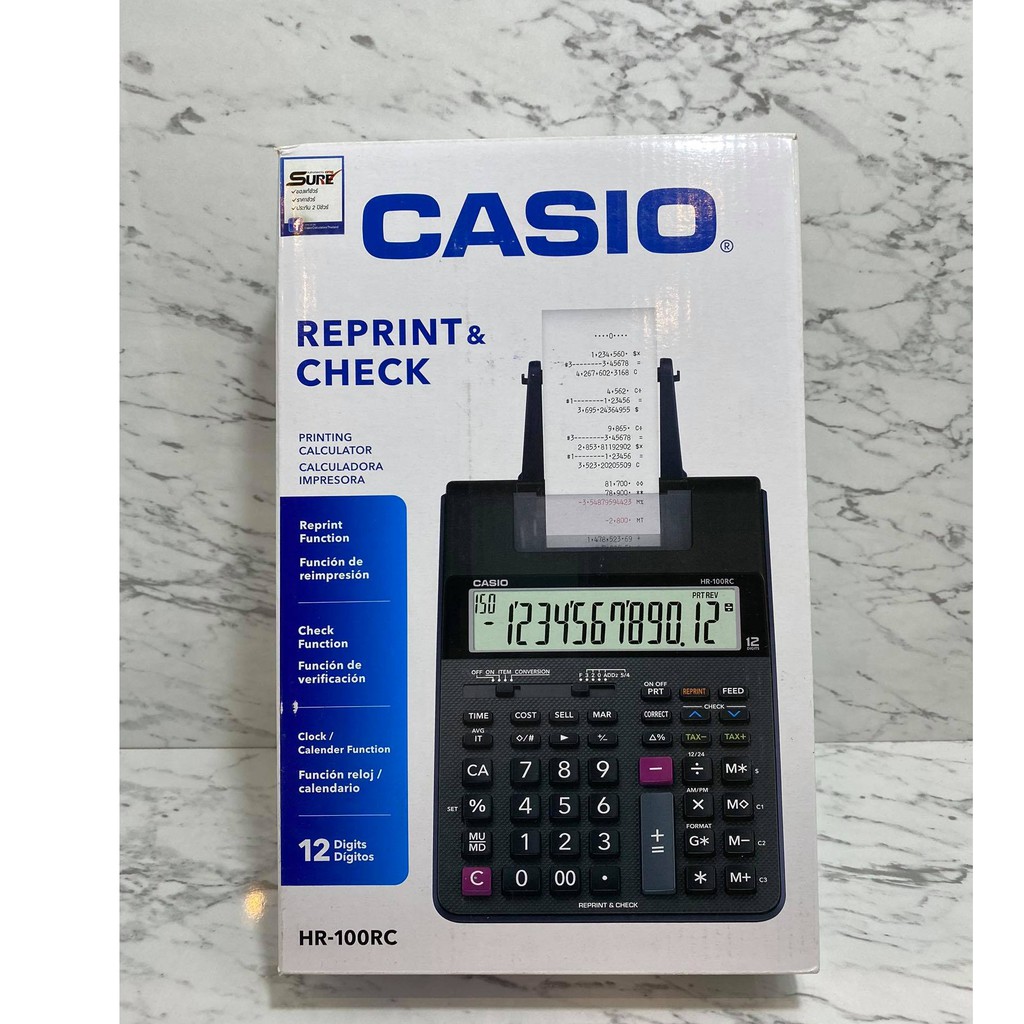 เครื่องคิดเลขพิมพ์กระดาษขนาดกลาง Casio HR-100RC ของใหม่ ของแท้ 100 รับ ...