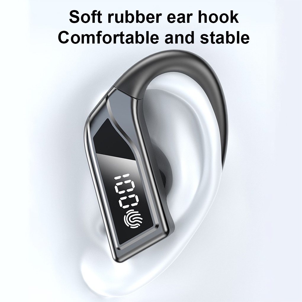 Bluetooth-compatible Earphones Adjustable Anti-slip Headsets ...