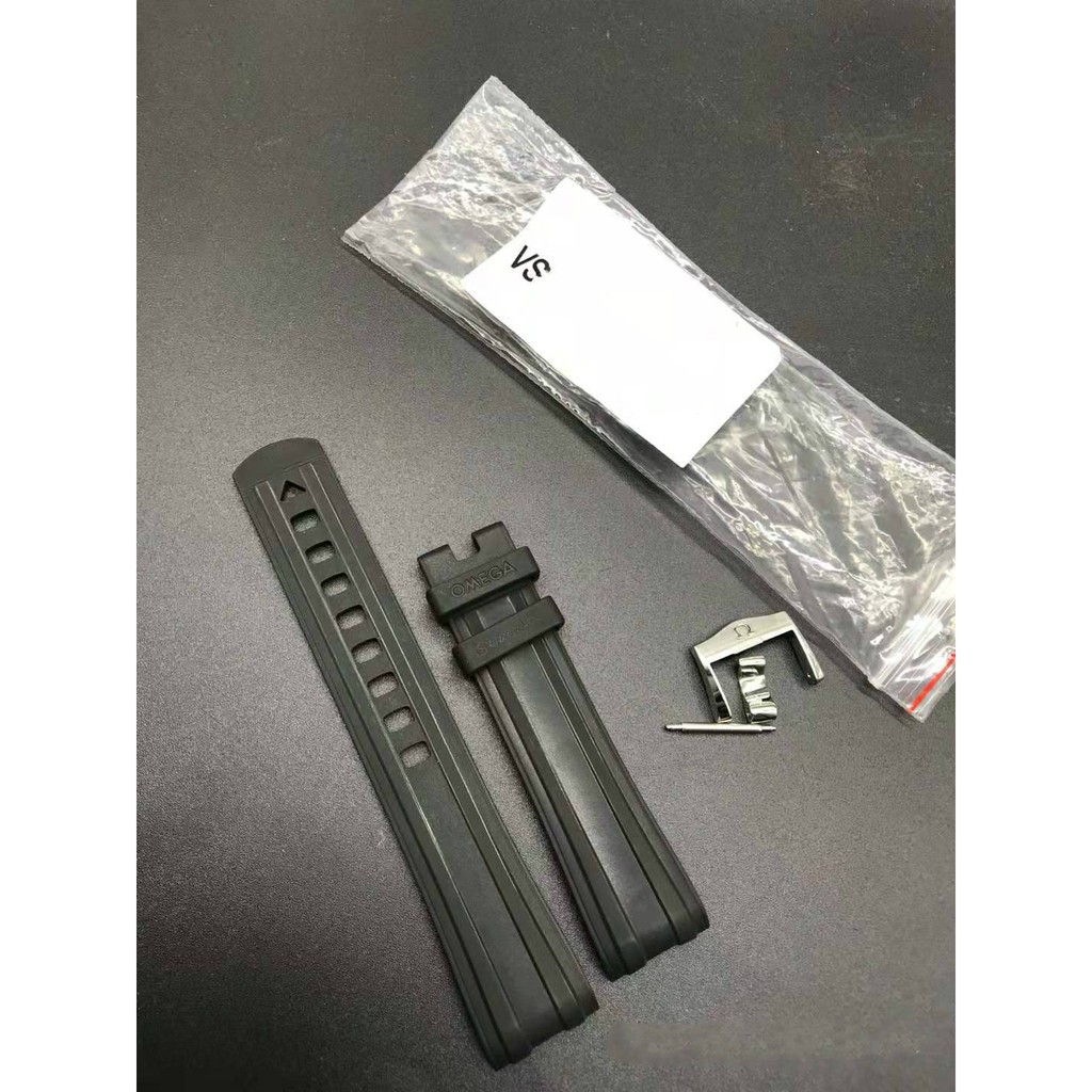 VS factory omega Seamaster 300 Curved End Fluorous Rubber silicone ...