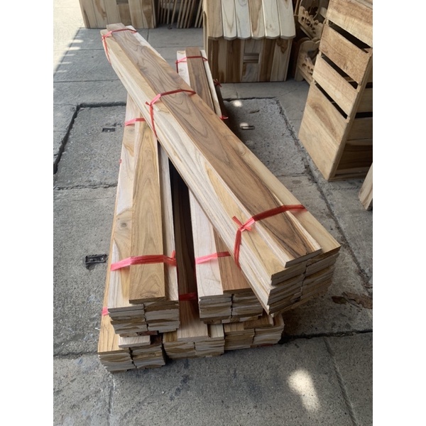รั้วไม้สักรั้วสนามแบบประกอบเอง ไม้ระแนง ขนาด100 ซม.x100 ซม. กด 1 ออ ...