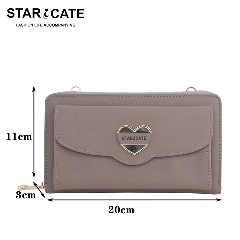 กระเป๋าข้าง Holiday Bag พร้อมส่ง กระเป๋าสตางค์แฟชั้นผู้หญิง STARCATE-S101 มีสะพายข้าง หนังPU ...