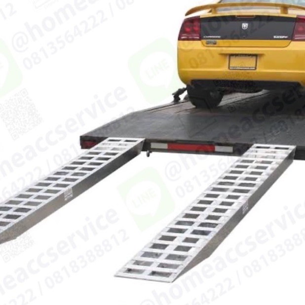 ทางลาดอลูมิเนียม ทางลาดกันท้องรถขูด ก40ซม. รับน้ำหนักได้ 4500 KG 1คู่ ...