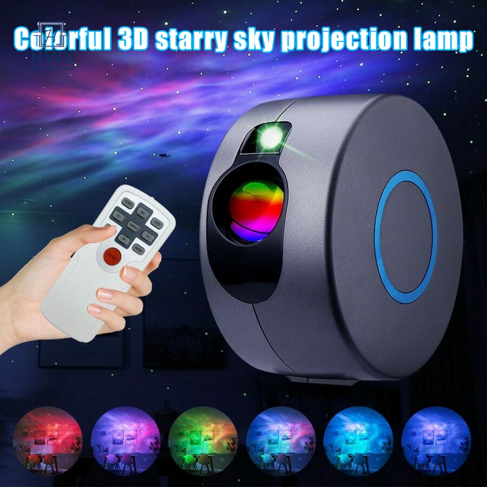 Rotating LED Projector Light Starry Sky Ocean Wave Star Galaxy Night ...