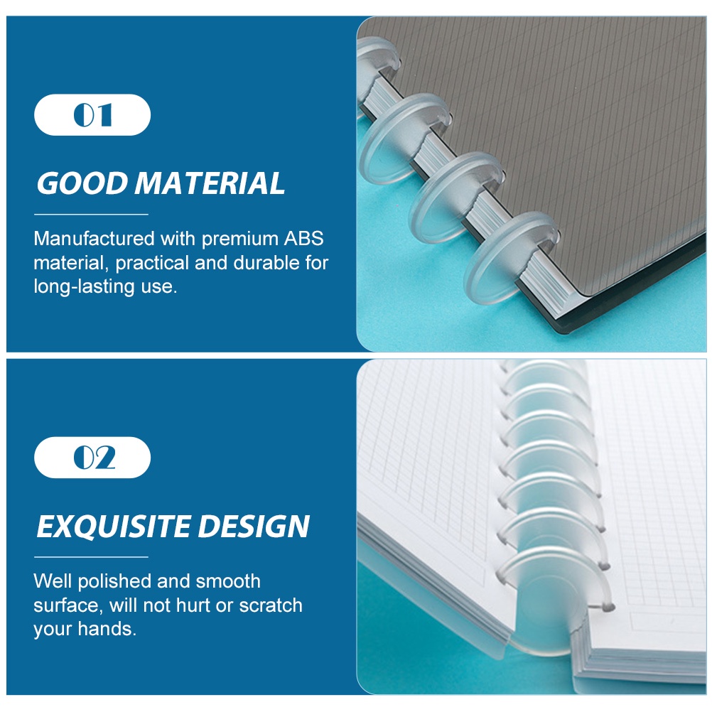 20pcs Book Binding Discs Binder Circle Binder Ring for DIY Notepads ...