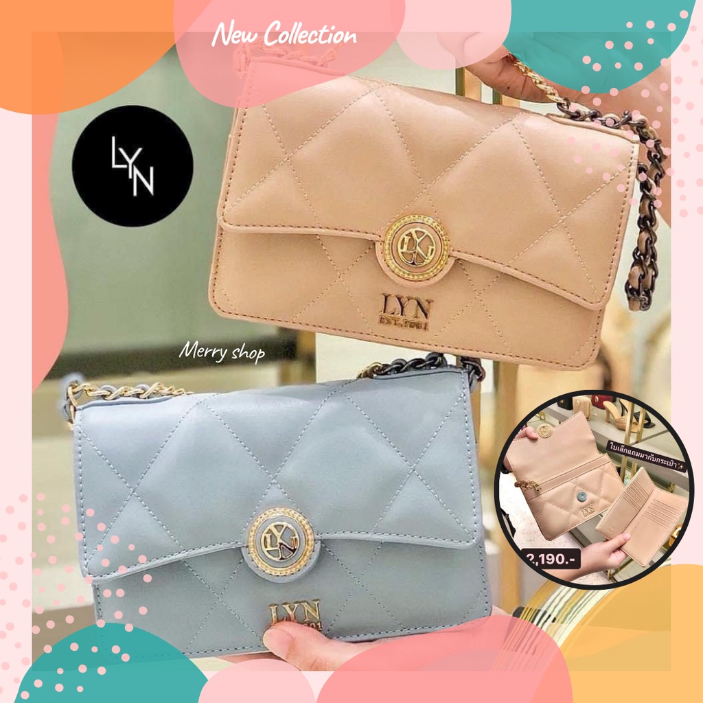 พร้อมส่ง กระเป๋าLynแท้ outlet ถูกกว่าช้อปจ้า กระเป๋าสะพายข้าง ใส่กระเป๋าสตางค์ได้ lynaround bag ...